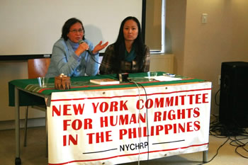 Justice for Melissa » Blog Archive » In NYC, Roxas and Enriquez Address ...